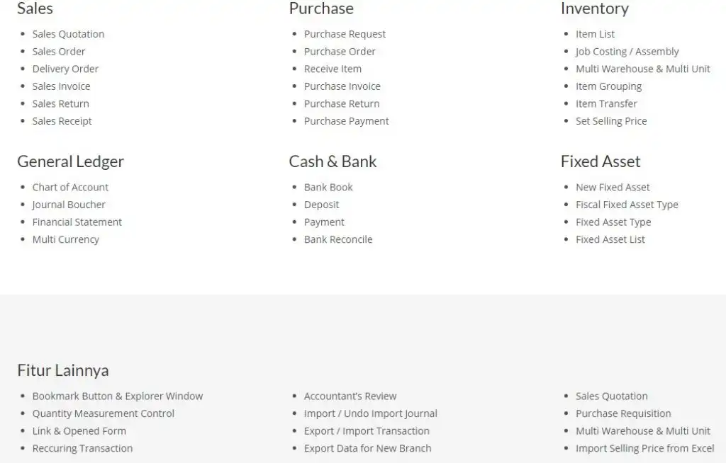 Fitur-Fitur ACCURATE 5 Accounting Software | Program Akuntansi